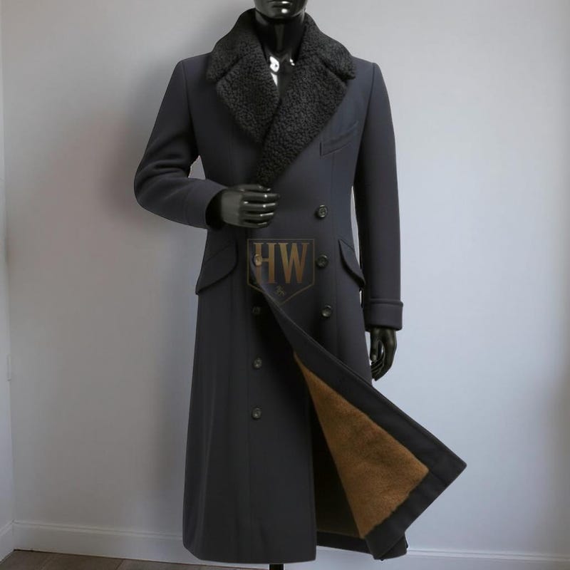 Mens Heavy Wool Overcoat - Etsy
