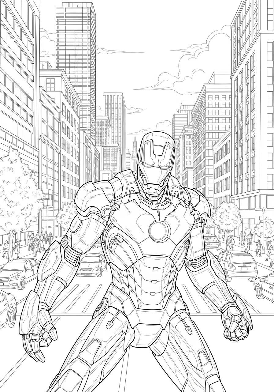 50 Superheroes. Coloring Book With Superhero Pages for Adults, Teens ...