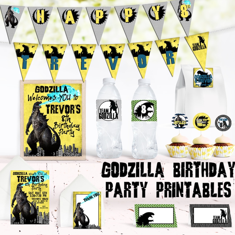 Godzilla Printables - Etsy