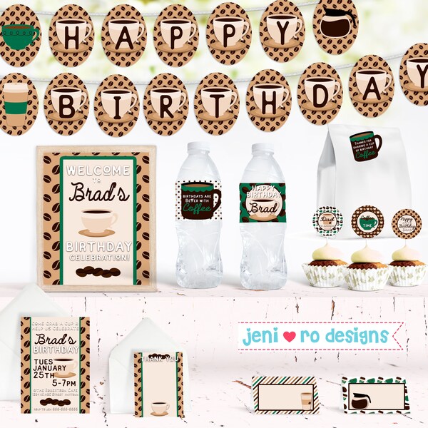 Coffee Birthday Decorations - Etsy