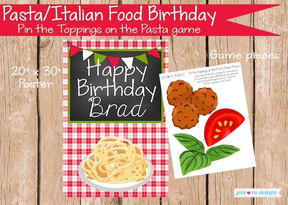 Pin The Toppings On The Pasta Printable Game Pasta Italian Food pin-the-toppings-on-the-pasta-printable-game-pasta-italian-food