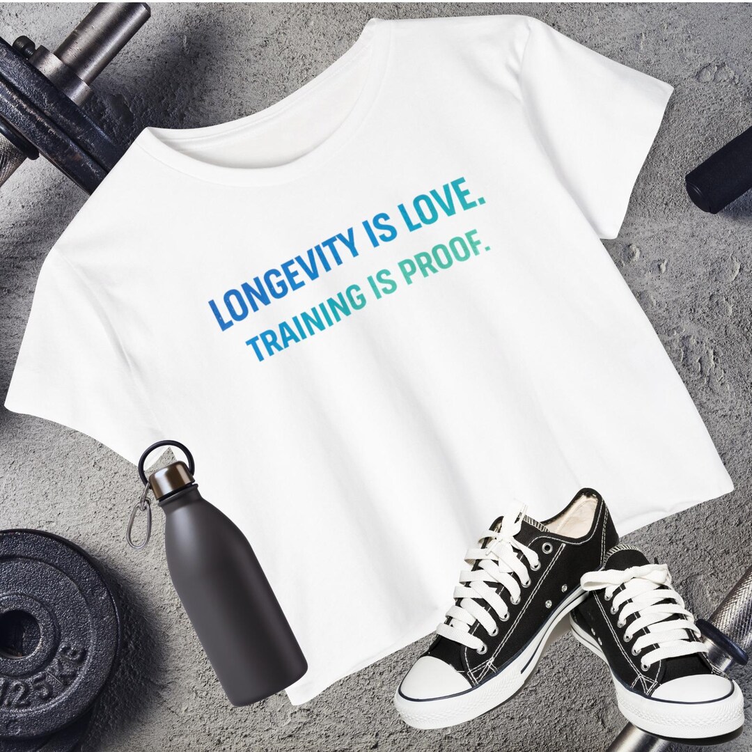 Longevity is Love Training is Proof Crop Top | Fit Mom - Etsy