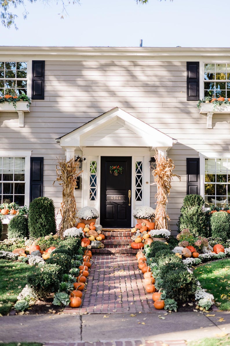 Pumpkin Pathway Porch Styling | Pie Pumpkin Walkway Delivery | Fall ...