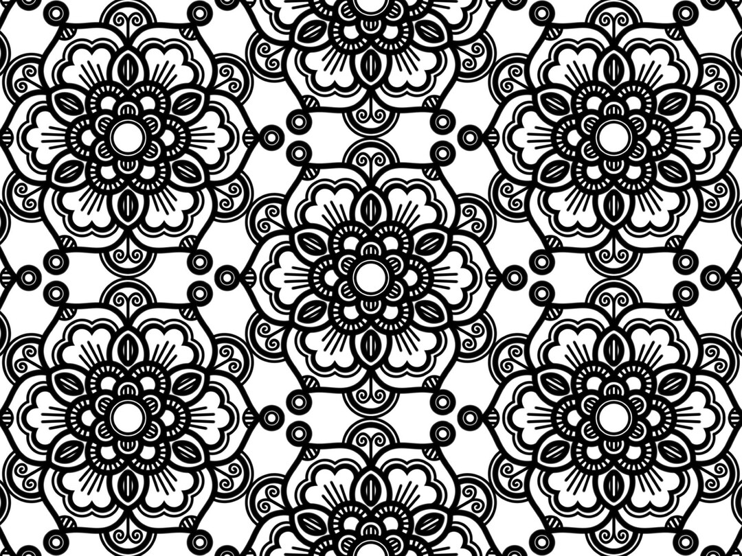 Multiple Mandalas - Digital Colouring Page 2 - Etsy