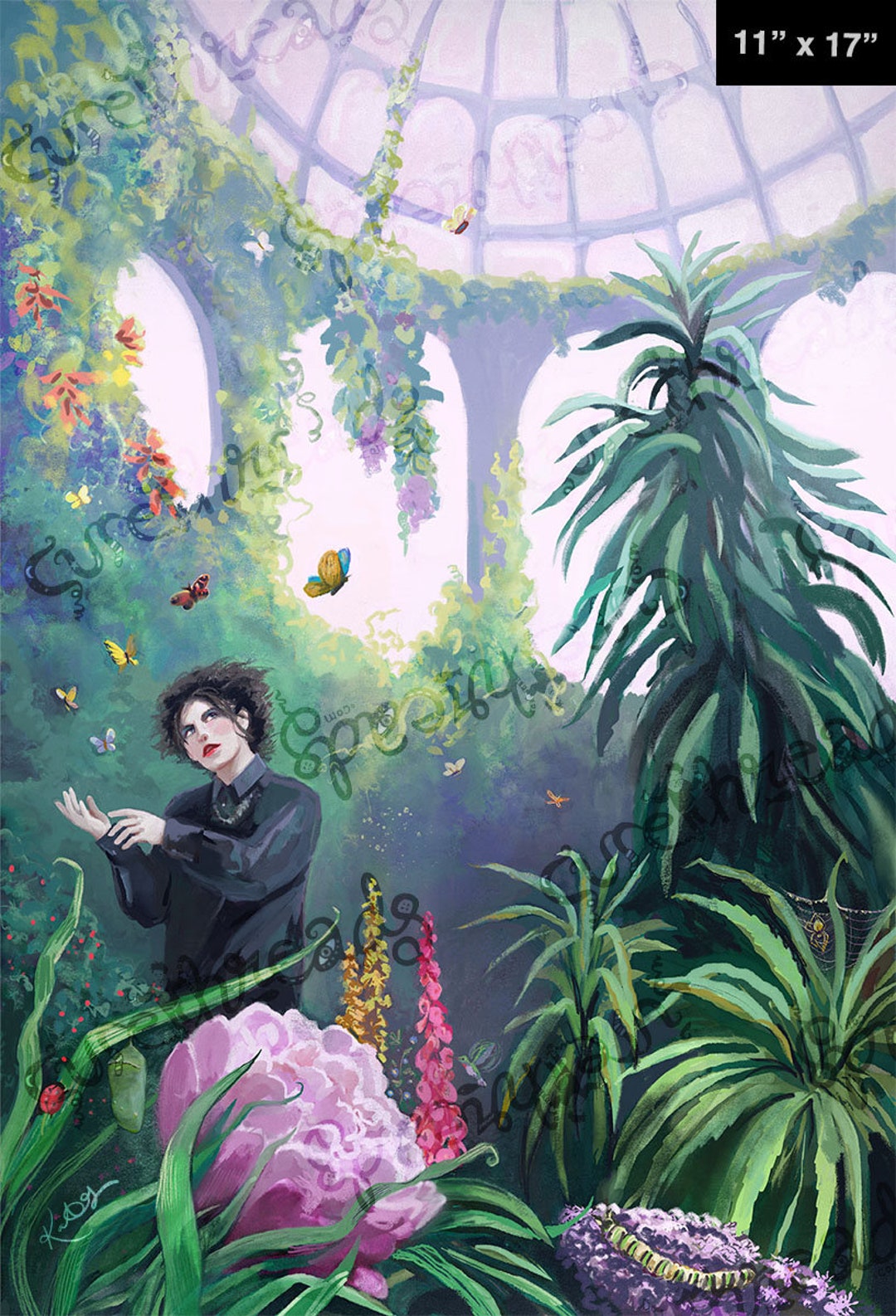 The Caterpillar 11x17 Gicleé Art Print Ltd Ed the Cure Robert Smith - Etsy