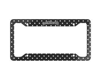 Polka Dot License Plate Frame - Etsy