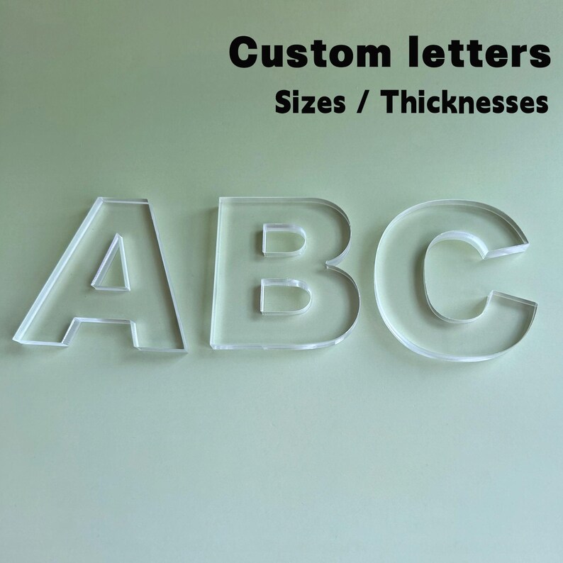 Custom Letters 5mm Thickness Transparent Acrylic ,acrylic Letter ...