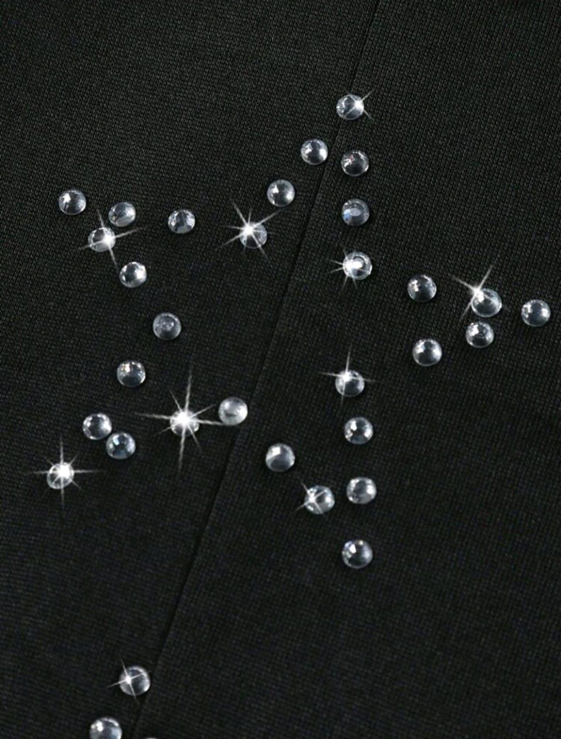 Black Chicago Sparkle Tracksuit With Rhinestone Detailing - Etsy