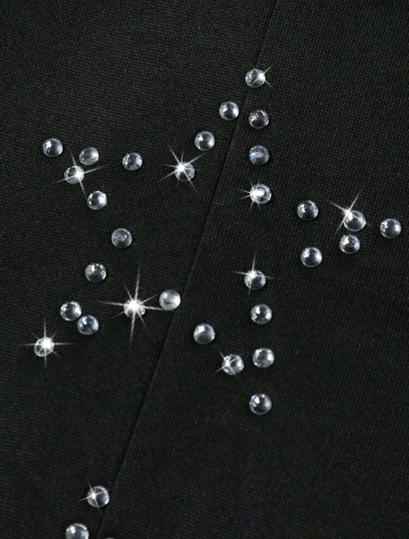 Black Chicago Sparkle Tracksuit With Rhinestone Detailing - Etsy