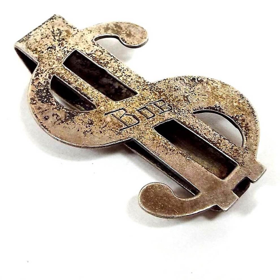 Sterling Silver Vintage Dollar Sign With Name Bob Money Clip - Etsy