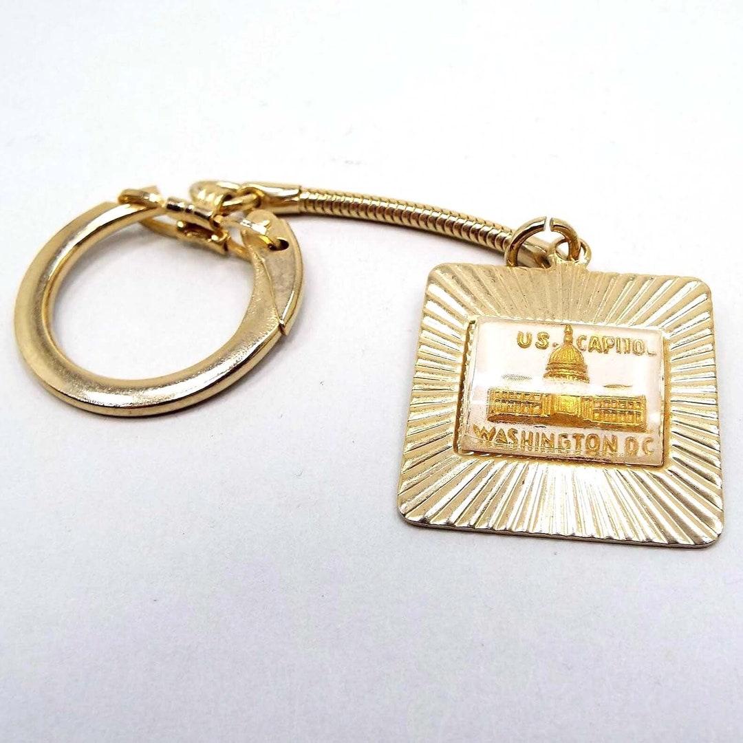Vintage US Capitol Washington DC Keychain - Etsy