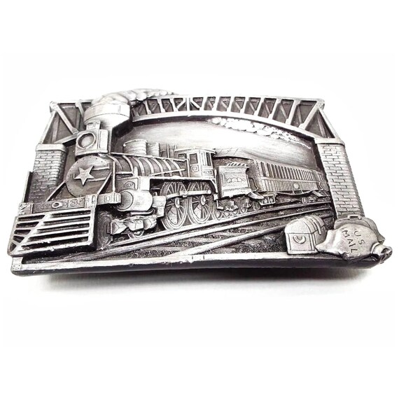 Bergamot Retro Vintage Train Belt Buckle - Gem