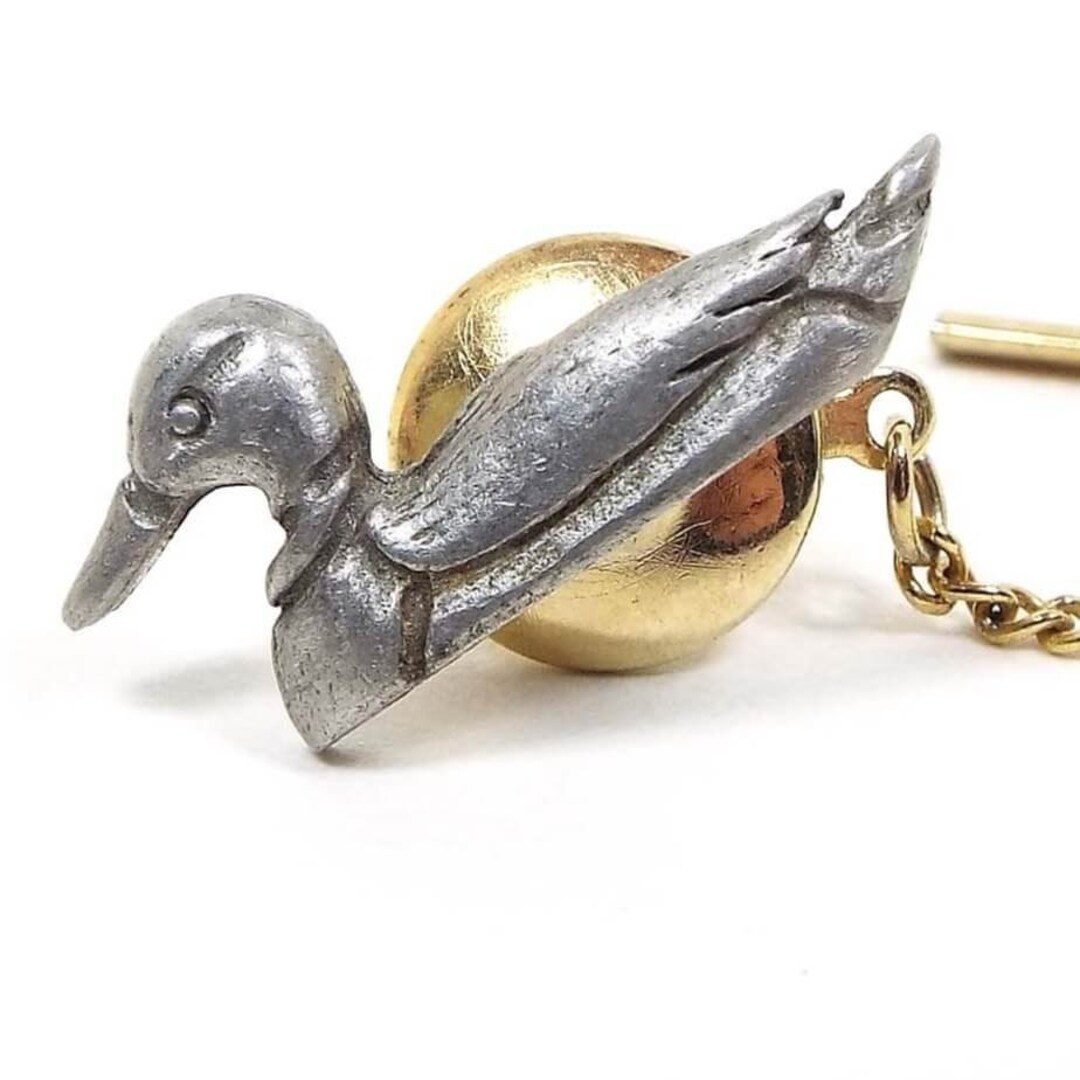 Pewter Vintage Duck Tie Tack, Animal Jewelry, Gift for Him - Etsy