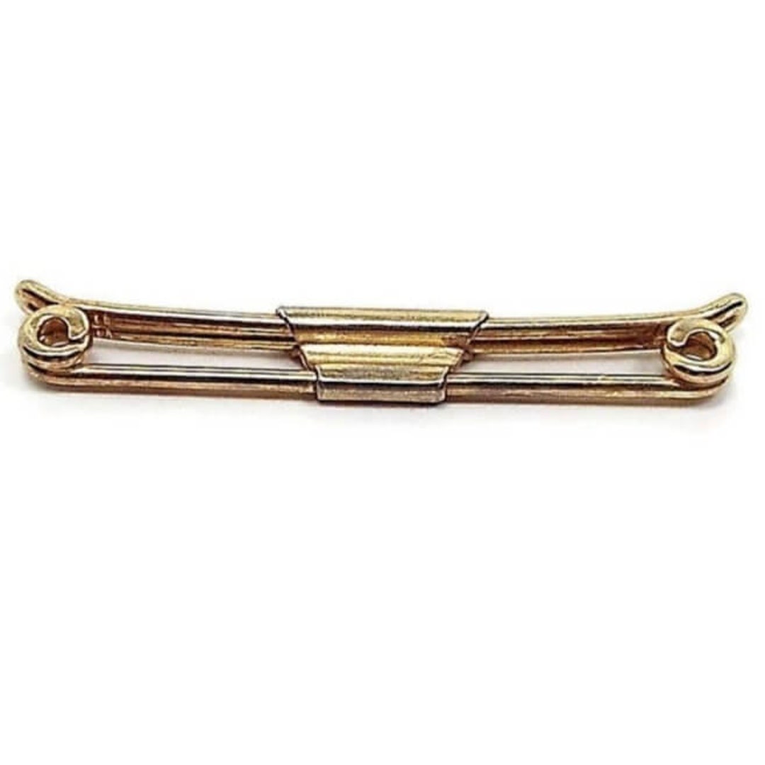 1920's Vintage Swank 50 C Collar Clip Stay, Gold Tone With Spiral Ends ...