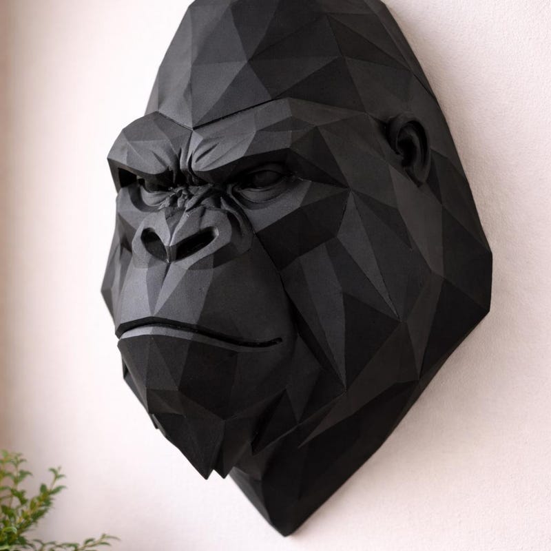 Gorilla Wall Sculpture - Etsy UK