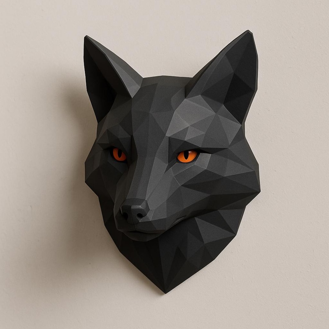 Modern Fox Head Wall Decor - Etsy