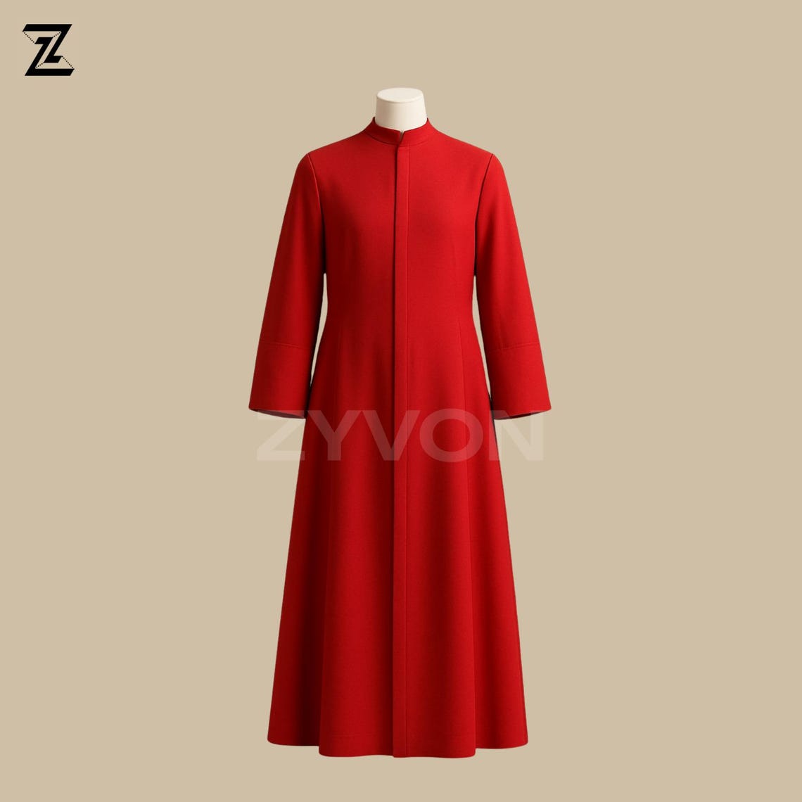 Red Anglican Cassock | Custom Clergy Robe, Church Vestment - Etsy