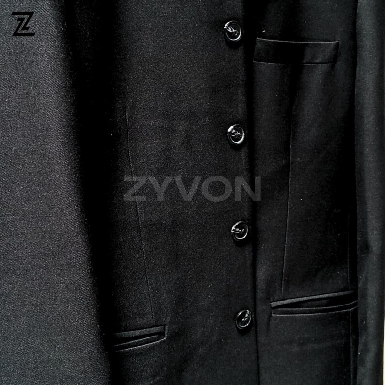 Slim Fit Chinese Tunic Suit – Mandarin Collar Blazer & Pants - Etsy