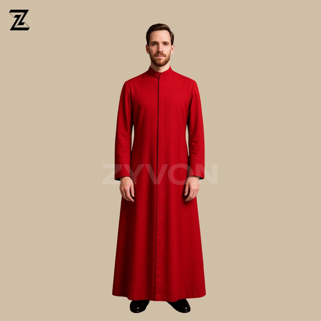 Red Anglican Cassock | Custom Clergy Robe, Church Vestment - Etsy