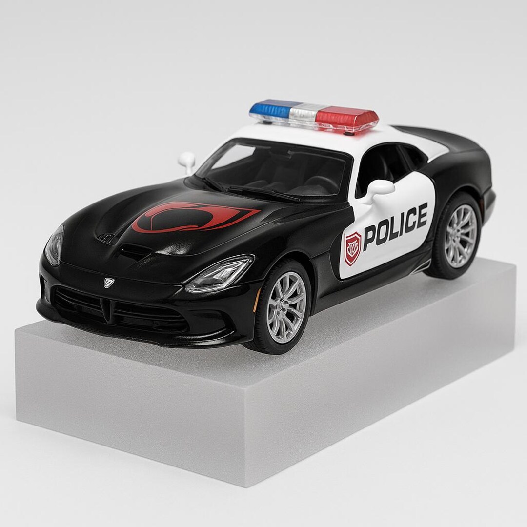 Dodge Viper GTS Police Car Diecast Model 1:36 Scale - Etsy