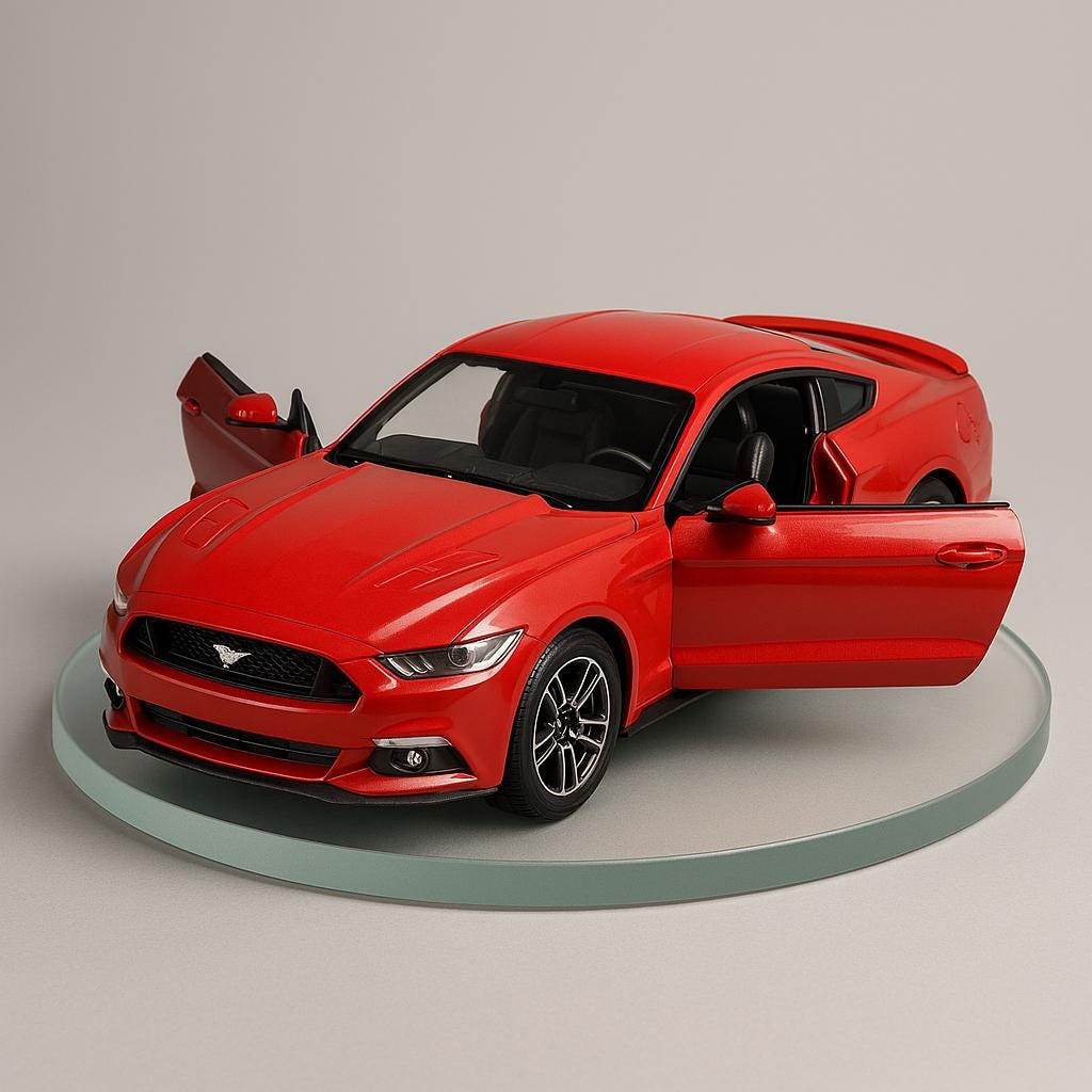 5" 2015 Ford Mustang GT Diecast Model Toy Car 1:38 Red - Etsy