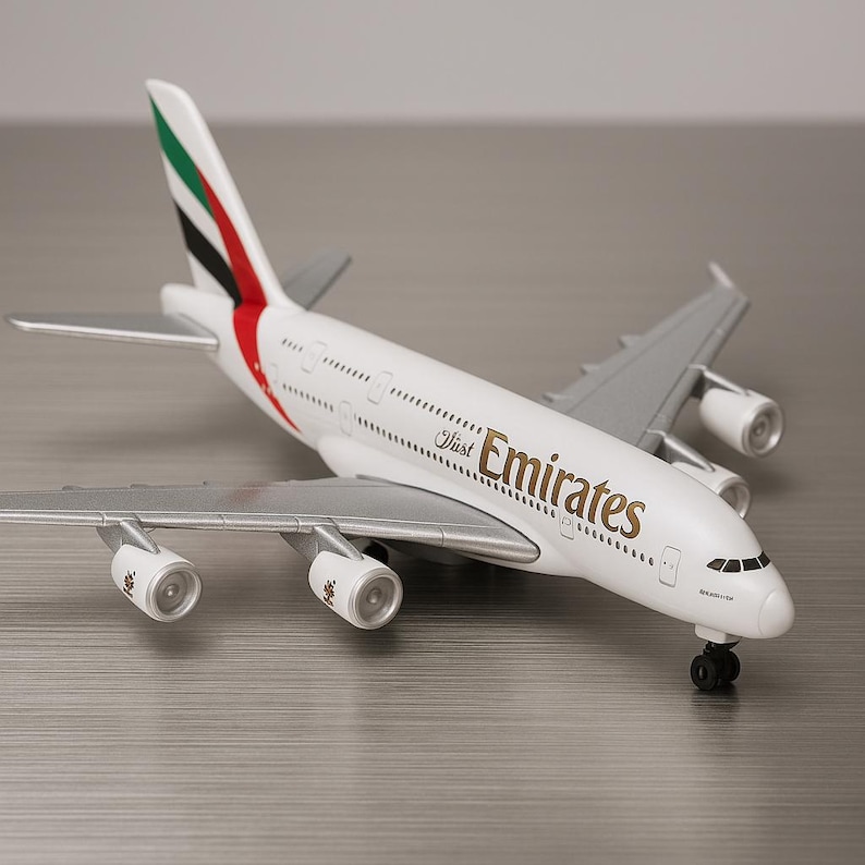 5" Wingspan Emirates A380 Diecast Airplane - Etsy