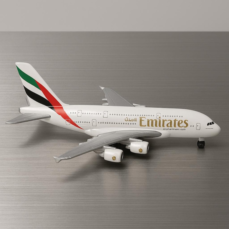 5" Wingspan Emirates A380 Diecast Airplane - Etsy