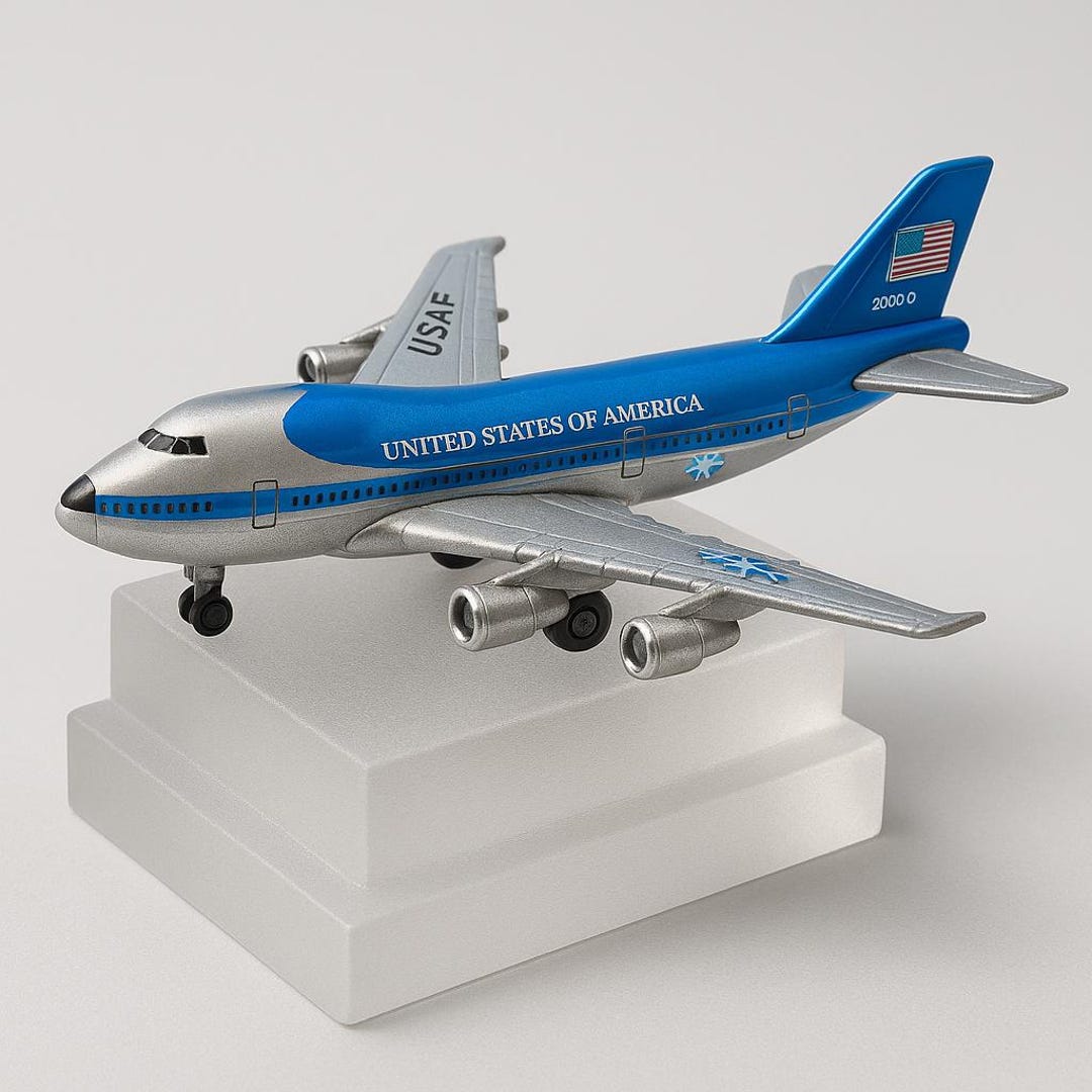 8" Passenger Jet 747 Look Alike Blue - Etsy