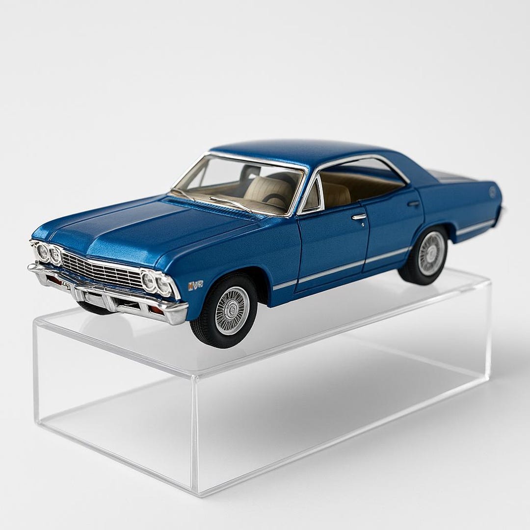 5" Chevy 1967 Chevrolet Impala Diecast Model Toy Car 1:43 Blue - Etsy