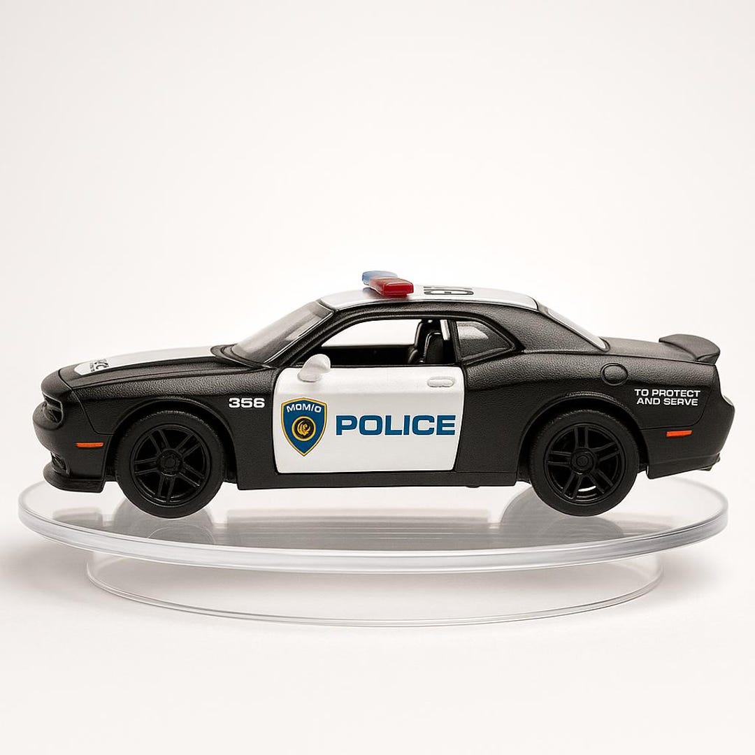 5" Dodge Challenger Srt Demon 170 Police 1:40 Scale - Etsy