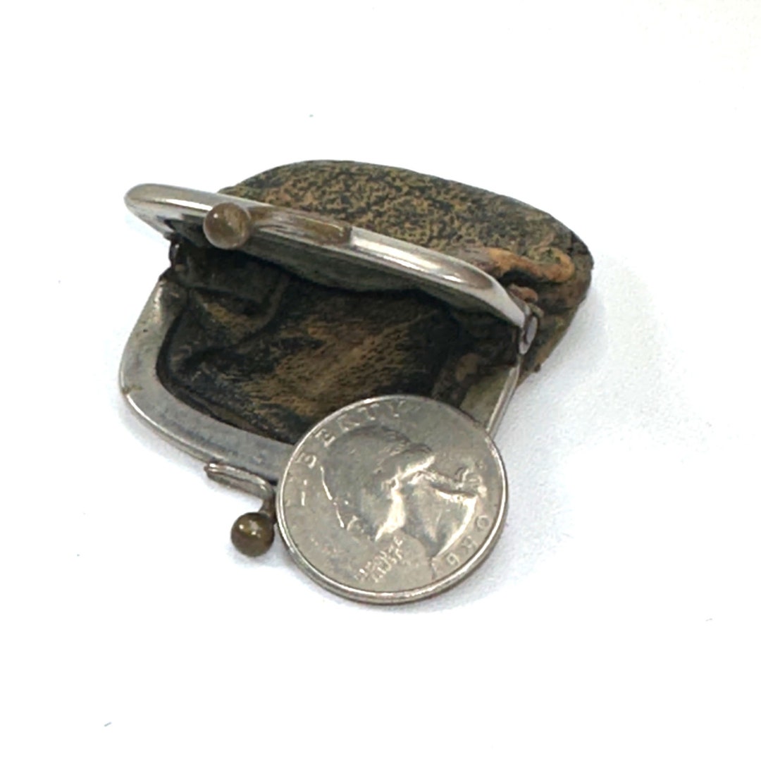 Antique Leather Coin Purse - Etsy