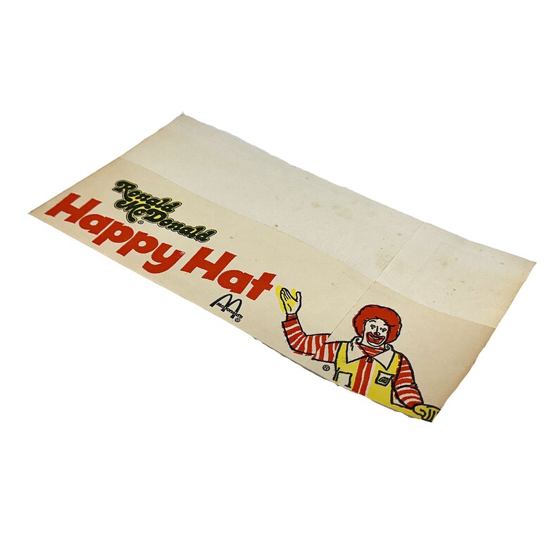 Mcdonald's Ronald Mcdonald Happy Hat - Etsy