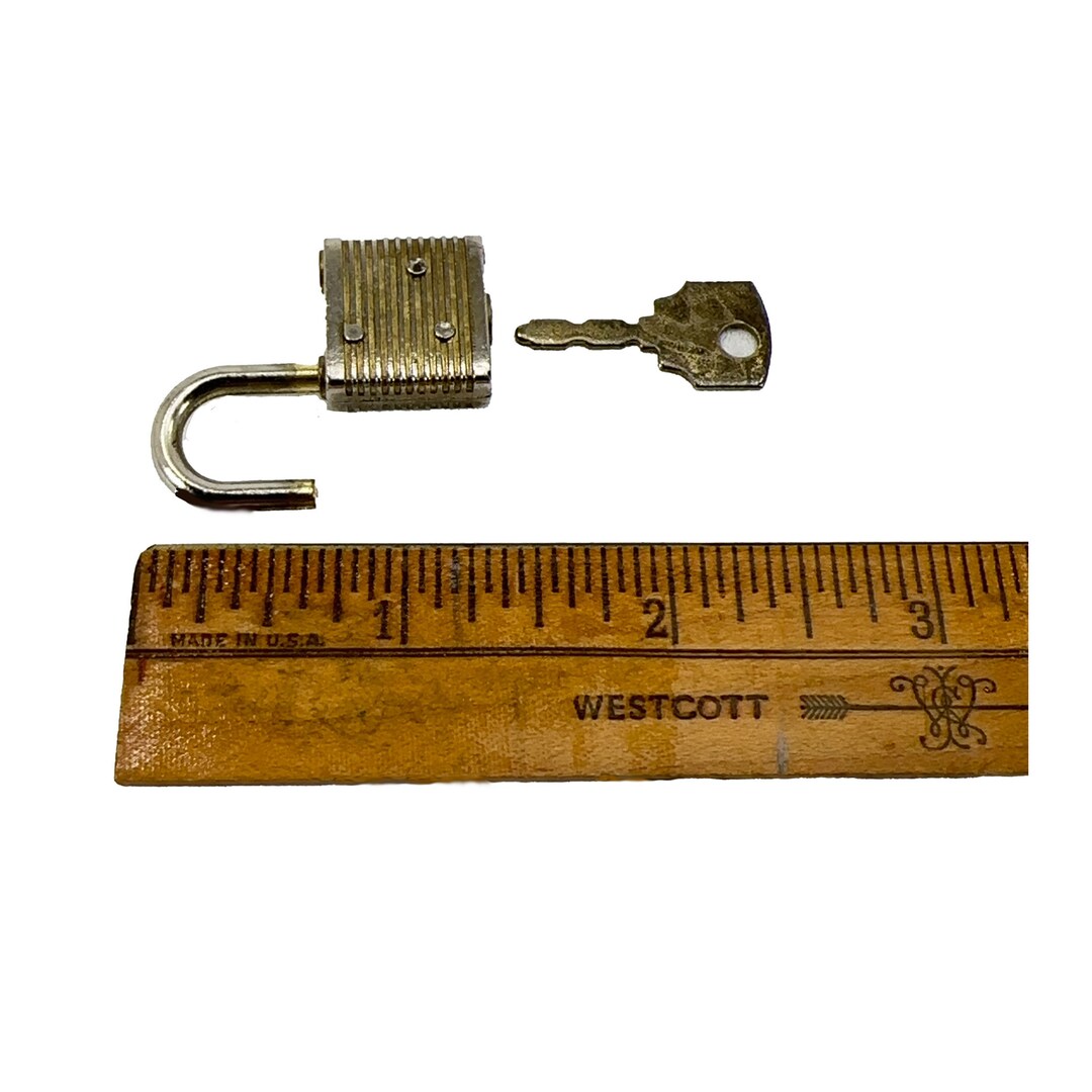 Tiny Padlock and Key Luggage Lock - Etsy