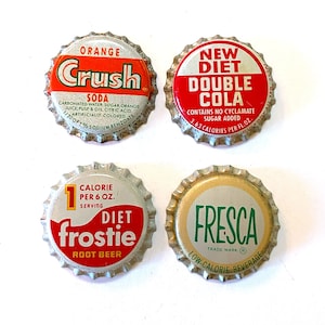 Vintage Soda Bottle Caps 1960's 4 - Etsy