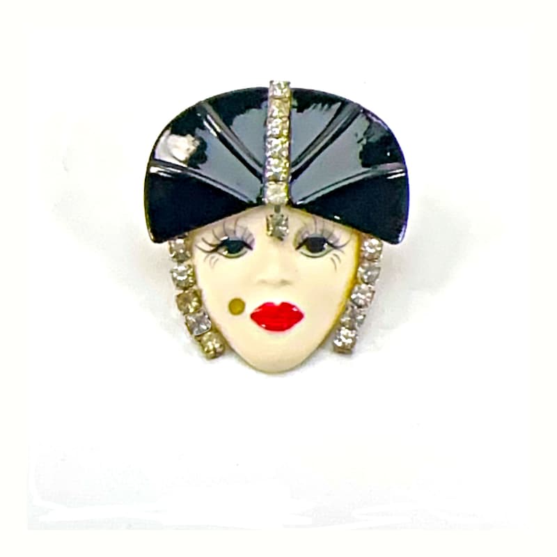Flapper Girl Brooch - Etsy