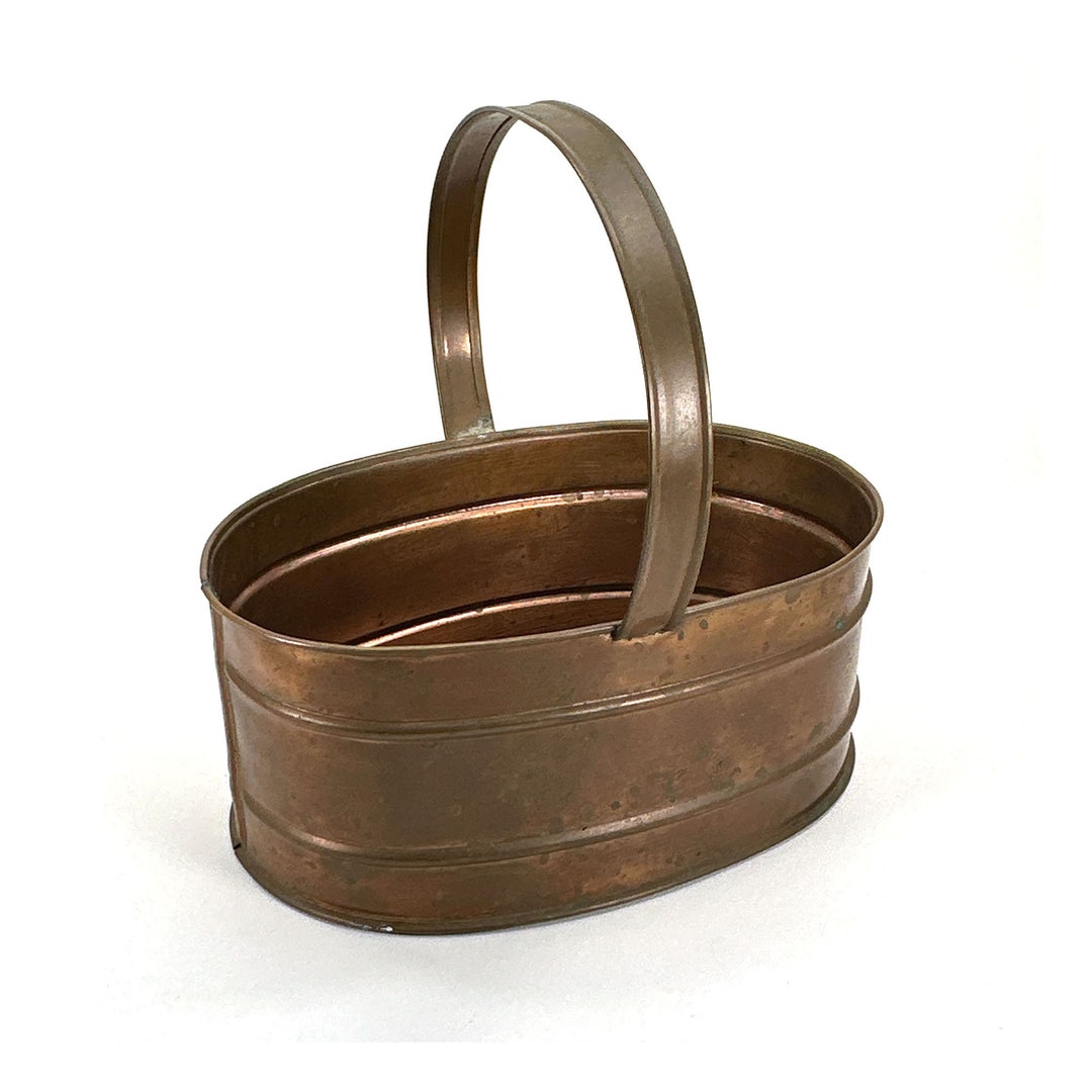 Vintage Berry Basket Copper Artist Made - Etsy