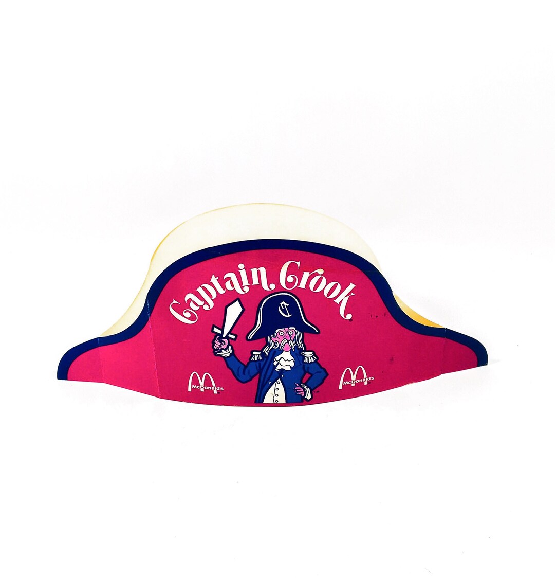 Mcdonald's Captain Crook Pirate Hat 1970s Instore Premium - Etsy
