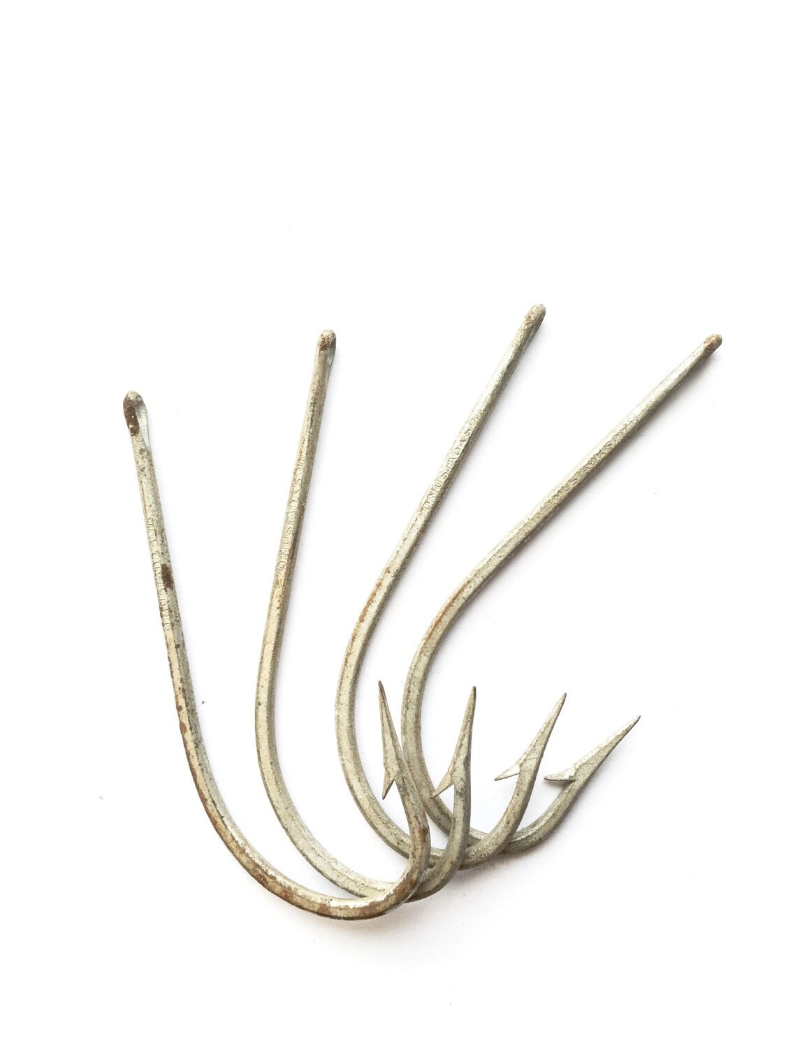 Fishing Hooks O. Mustad and Son Medium Norway Set of 4 - Etsy