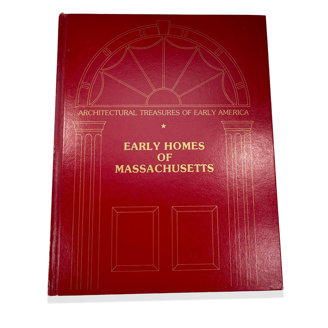 Architectural Colonial Early Homes of Massachusetts Book - Etsy