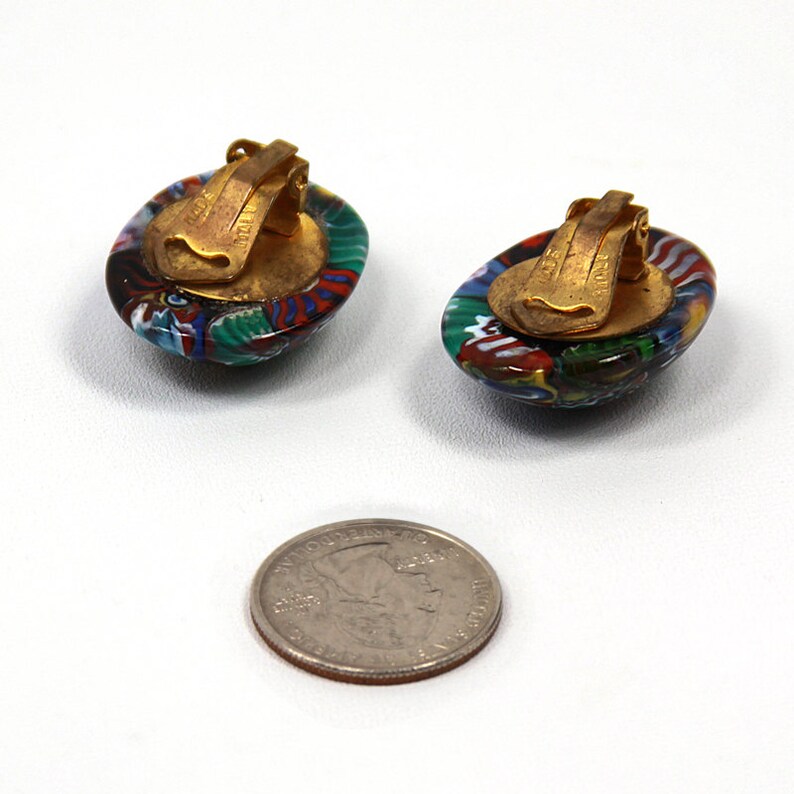 Italian Murano Glass Earrings Clip On - Etsy