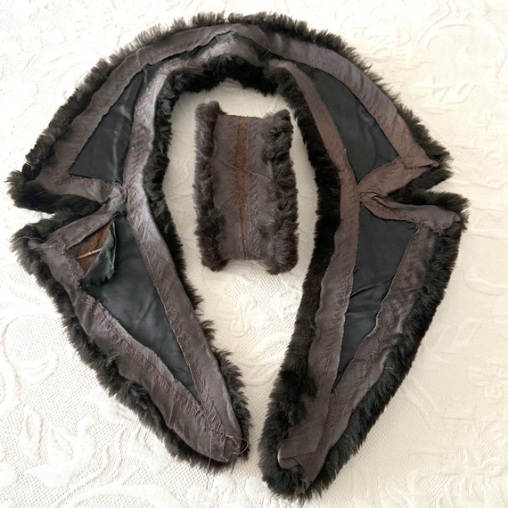 Vintage Fox Fur Coat Collar and Cuffs 1950's - Gem