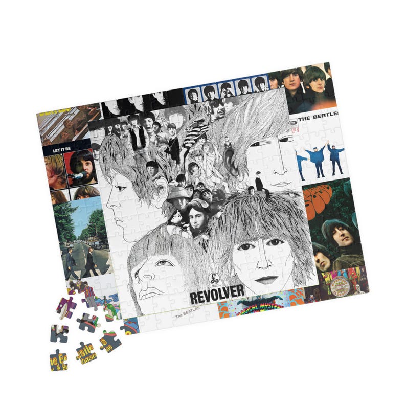 Revolver Album Cover Jigsaw Puzzle | Beatles Collage - Etsy Canada