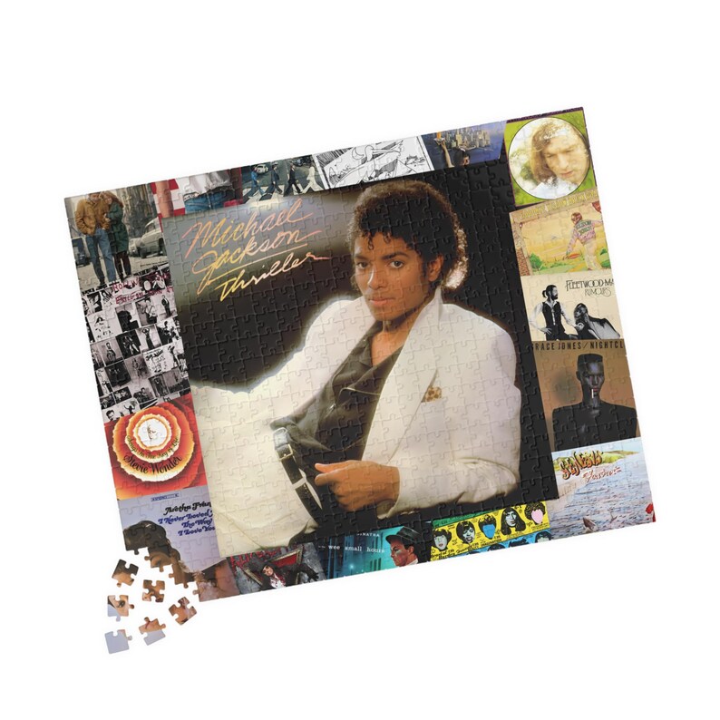 Michael Jackson's Thriller Album Cover Jigsaw Puzzle: Rebuild the ...