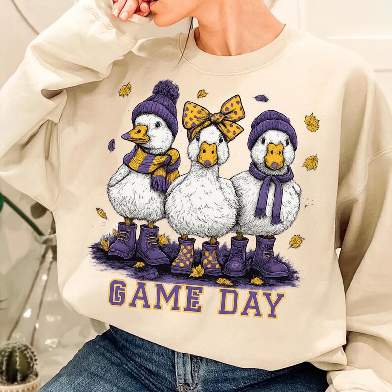 Silly Goose Football PNG Bundle | 20 Purple Gold Game Day Designs ...