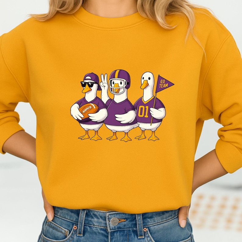 Silly Goose Football PNG Bundle | 20 Purple Gold Game Day Designs ...