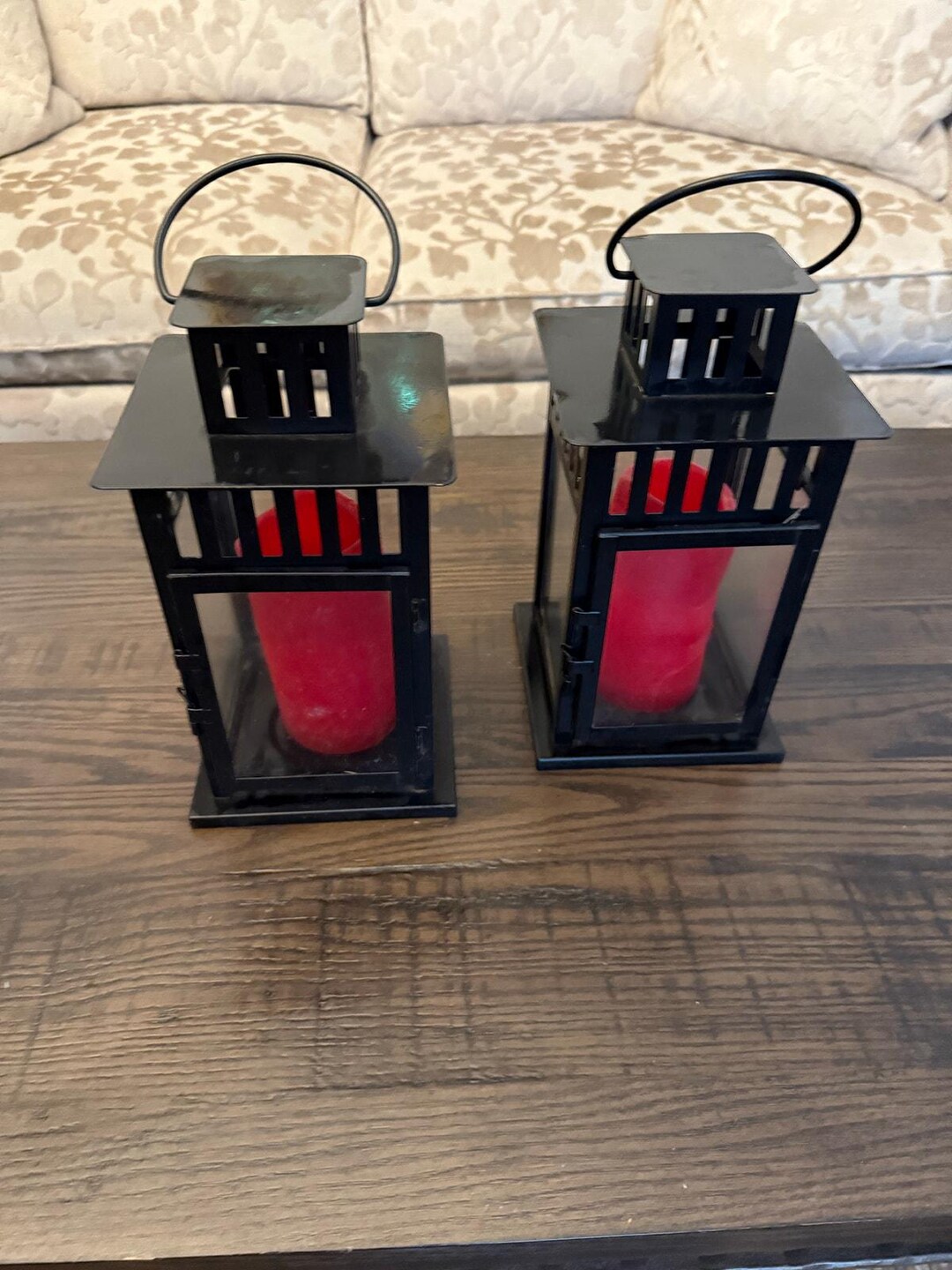 Set of 2 Medium IKEA BORRBY Lanterns for Block Candles - Etsy