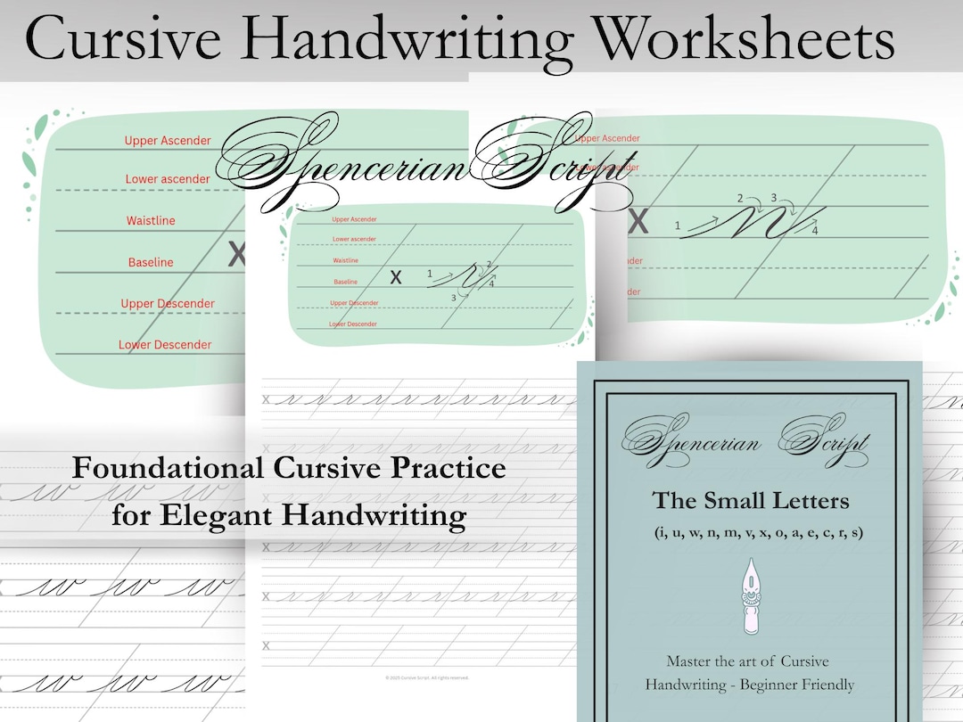Imrprove Your Handwriting Vintage Cursive Lowercase Letters | Part 1 ...