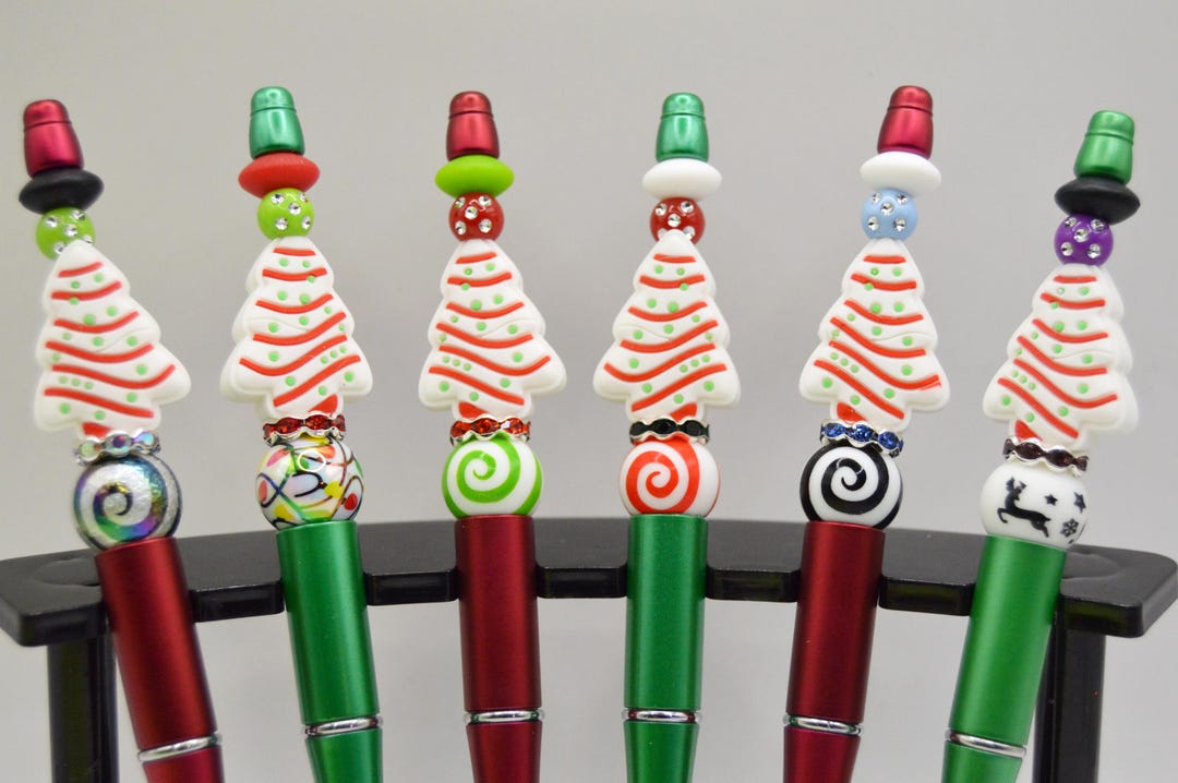 Christmas Cake Tree Pens, Festive, Office, Gift - Etsy