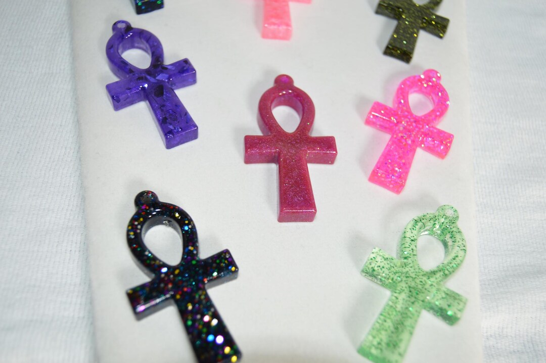 Ankh Necklace, Choice of Color, Customizable, Dark, Light, Life Symbol ...
