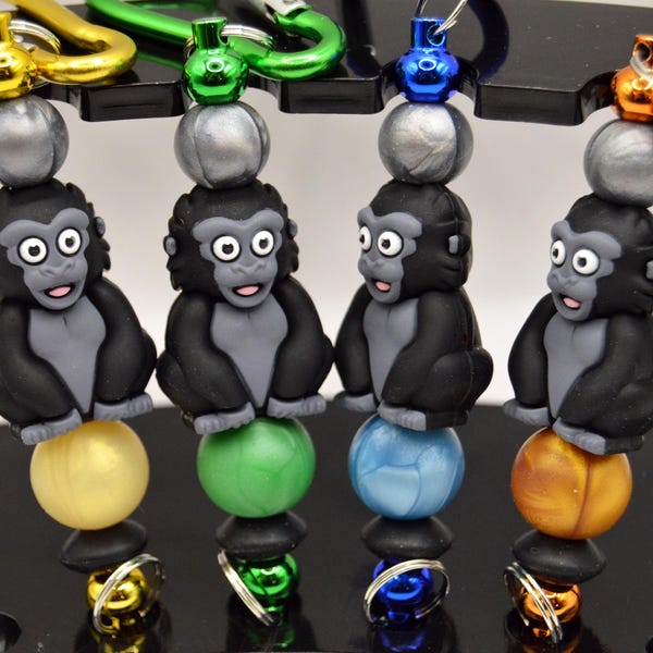 Gorilla Key Chains - Etsy